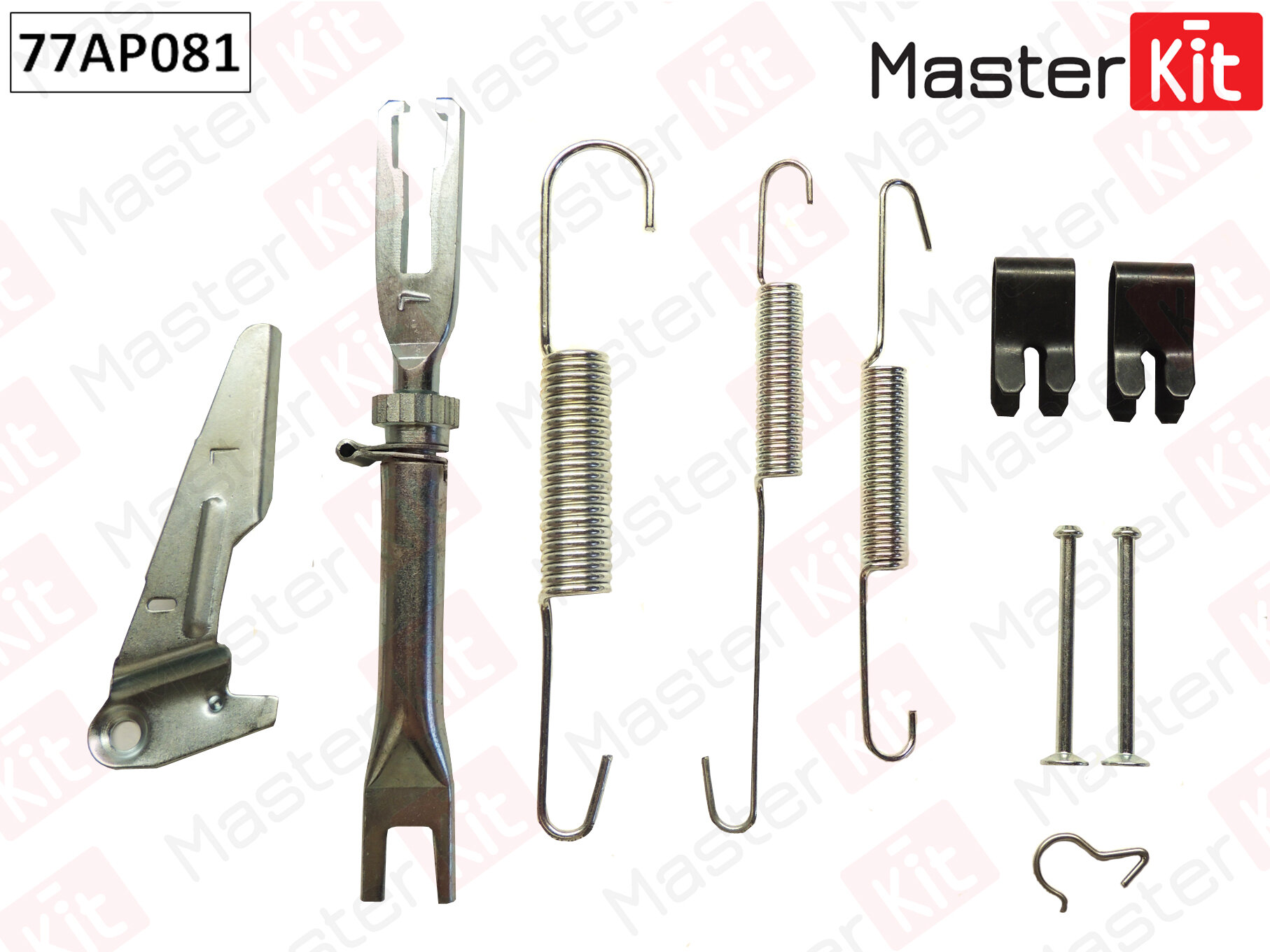 Комплект установочный барабанных колодок Toyota HILUX, VII N1 N2 N3 2004 - MasterKit 77AP081