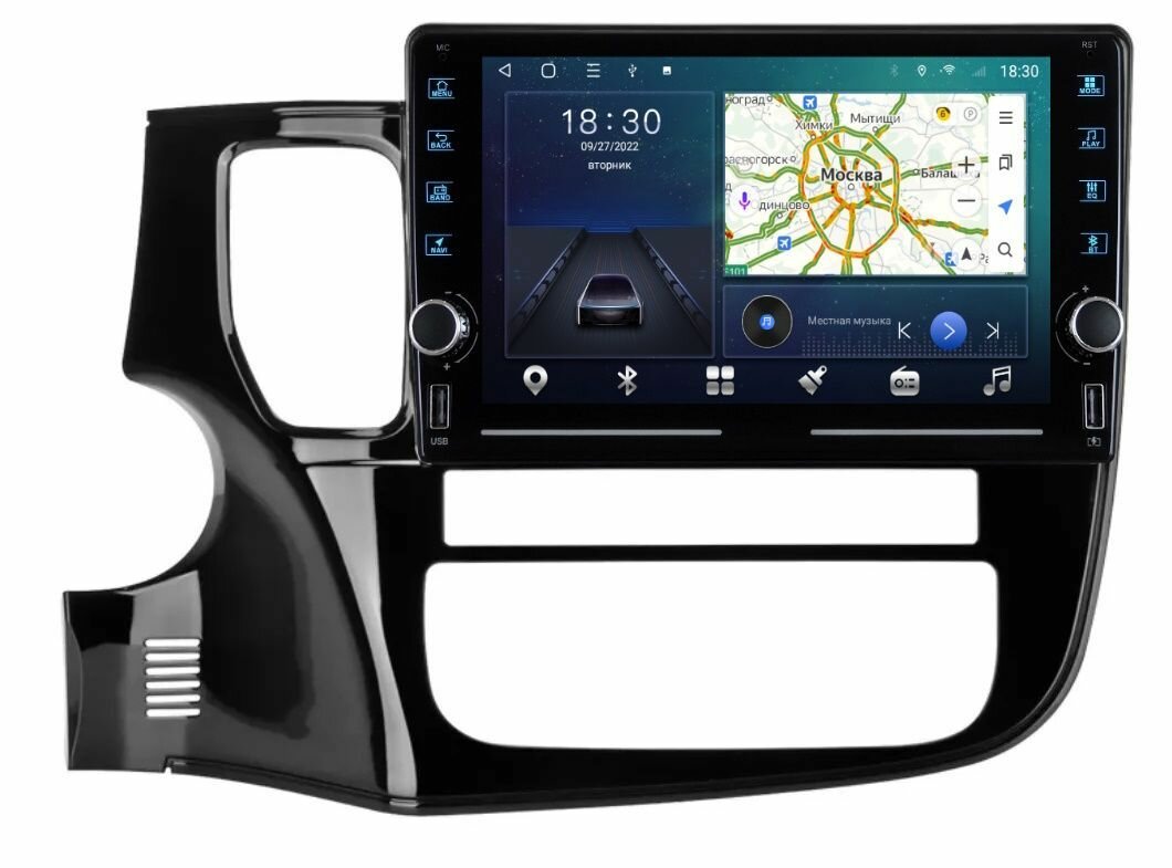 Магнитола R320 Mitsubishi Outlander 3 2012-2022 с Android 13, 4/64Gb память, 8 ядерный процессор, Carplay, DSP, 4G модем (Sim)