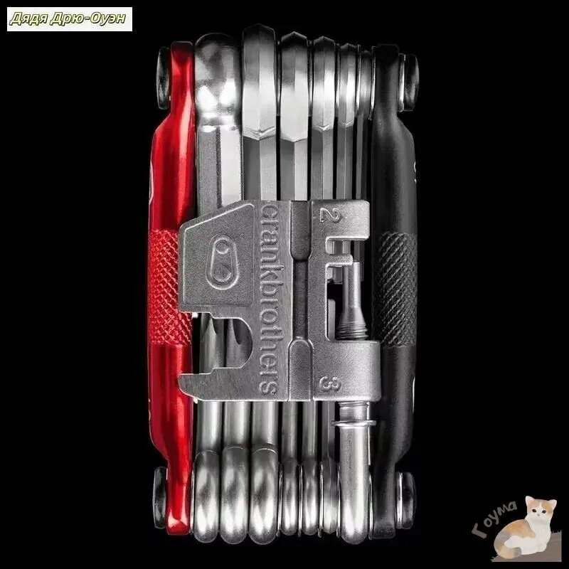 Crankbrothers M19 Велосипедный мультиинструмент, инструменты для ремонта велосипедов красный Набор инструментов