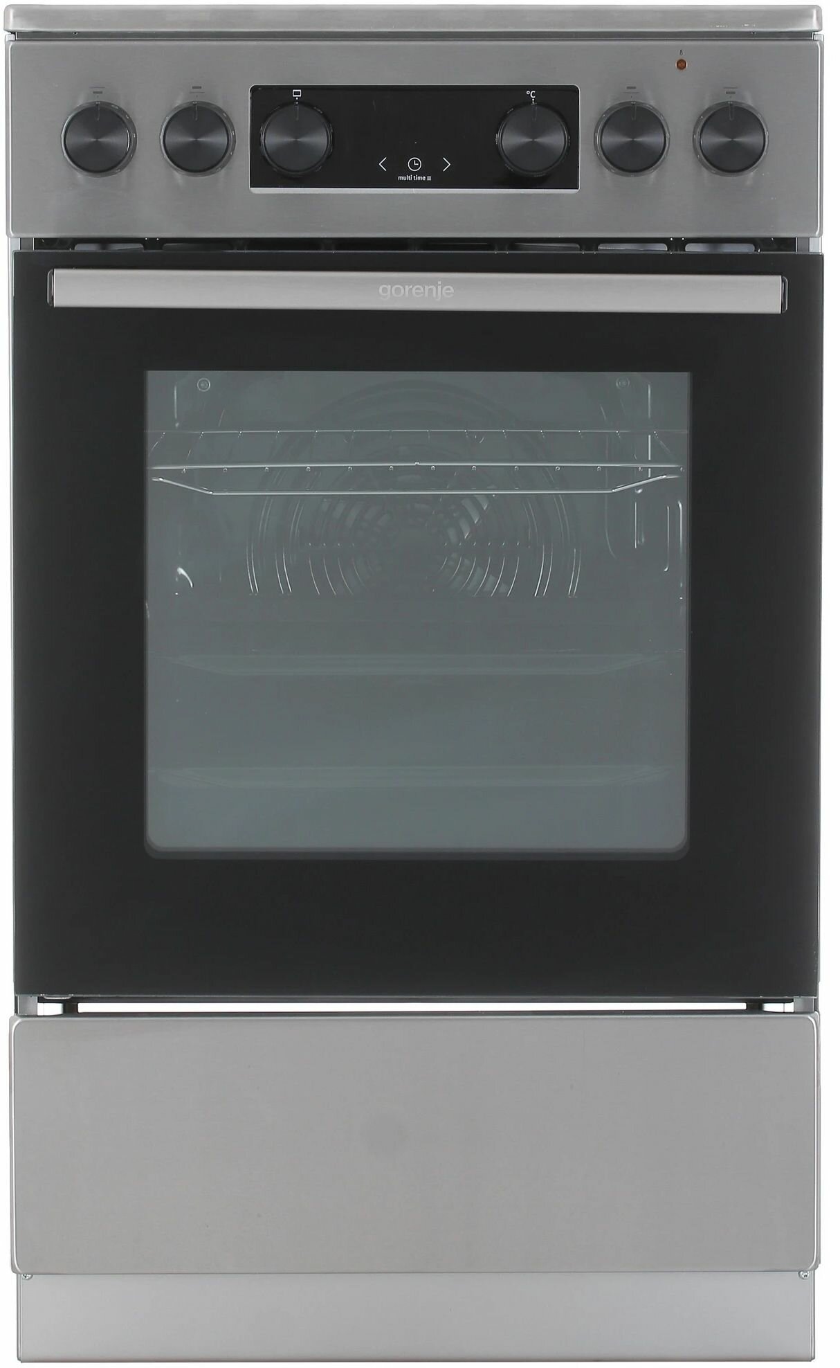 Плита Электрическая Gorenje GEC5C40XAOT серый стеклокерамика (без крышки)