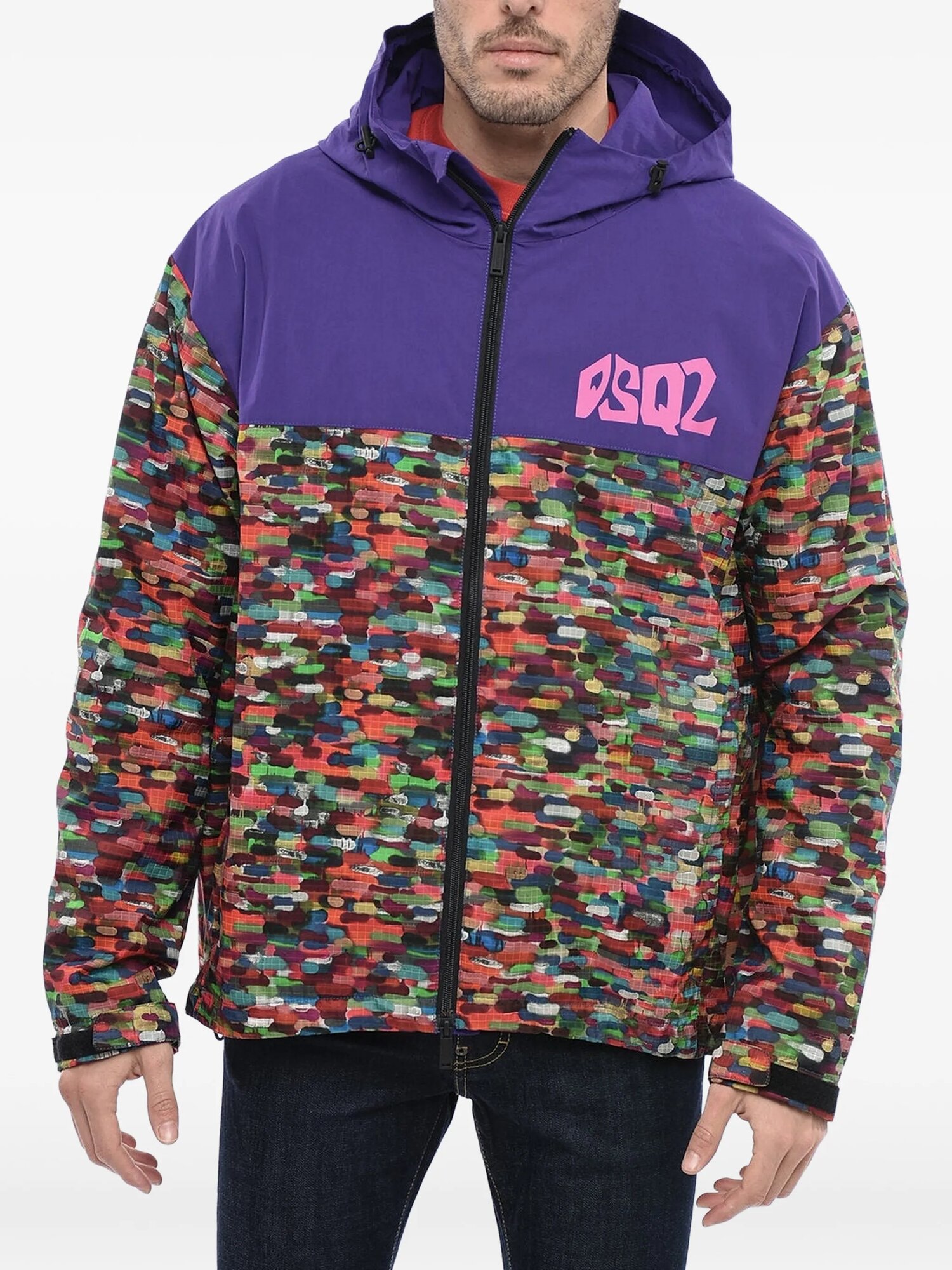 Куртка Logo-print panelled jacket