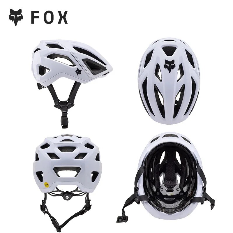 Велосипедный шлем FOX Crossframe Pro MIPS MTB с двухслойным пенополистиролом (EPS), 22 M, белый