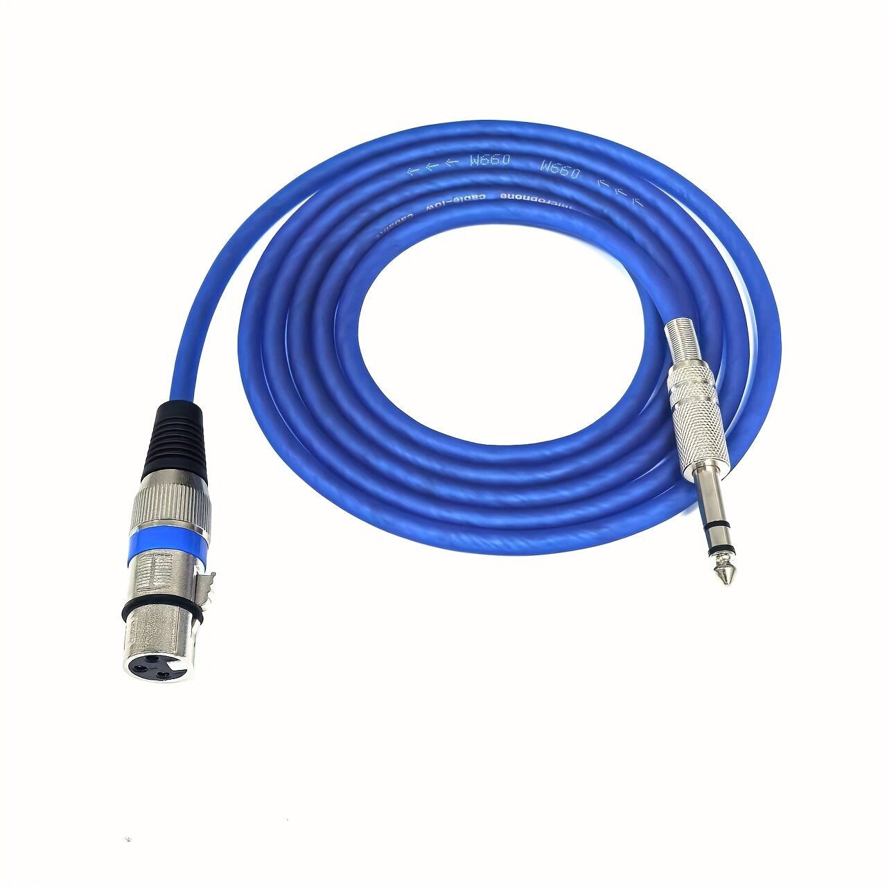 Кабель микрофонный 6,5 мм – XLR (папа), 196.85 дюймов, круглый, для микшерного пульта, совместим с Cat5e