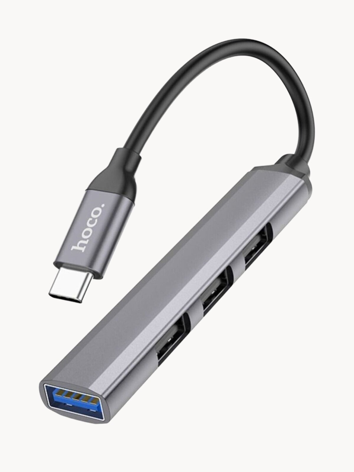 Адаптер-переходник USB разветвитель 3.0 /USB-концентратор (USB Type-C х4 USB порта) высокоскоростной мульти-разветвитель