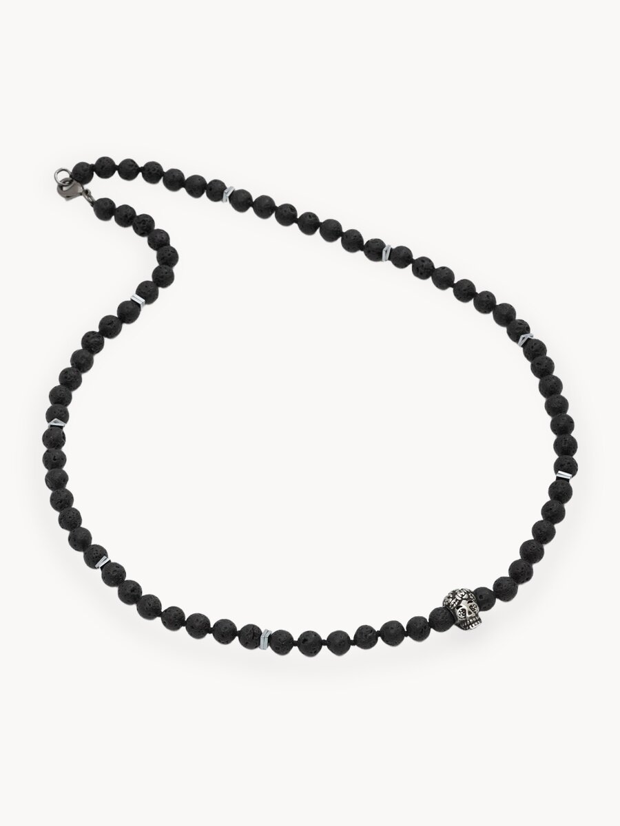 Бусы, вулканическая лава, гематит