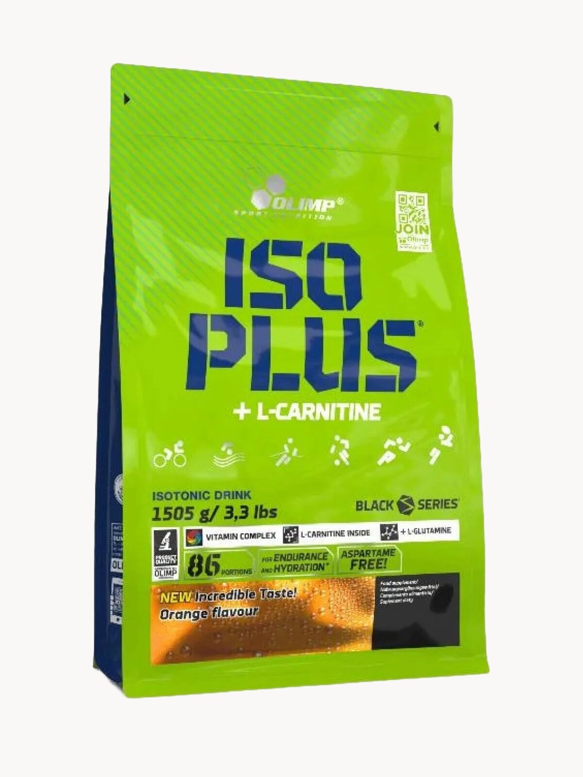 Изотоник, Olimp Sport Nutrition "Iso Plus" апельсин, порошок, 1505 г.