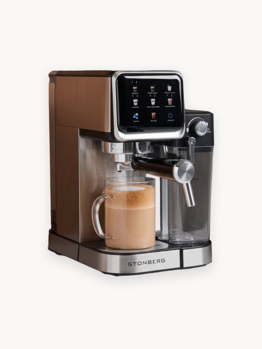 Кофеварка Stonberg ProKaffee CR-400, 2в1, рожковая, капсульная (Nespresso), с капучинатором