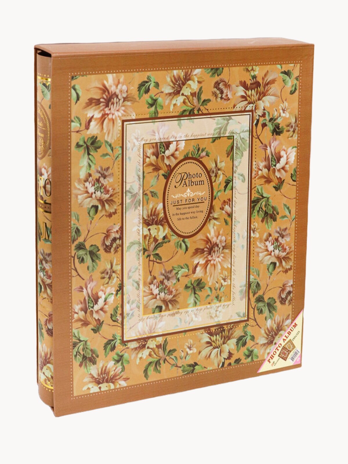 Фотоальбом "Винтажные нежные цветы" на 500 фотографий, 10х15, в защитном футляре