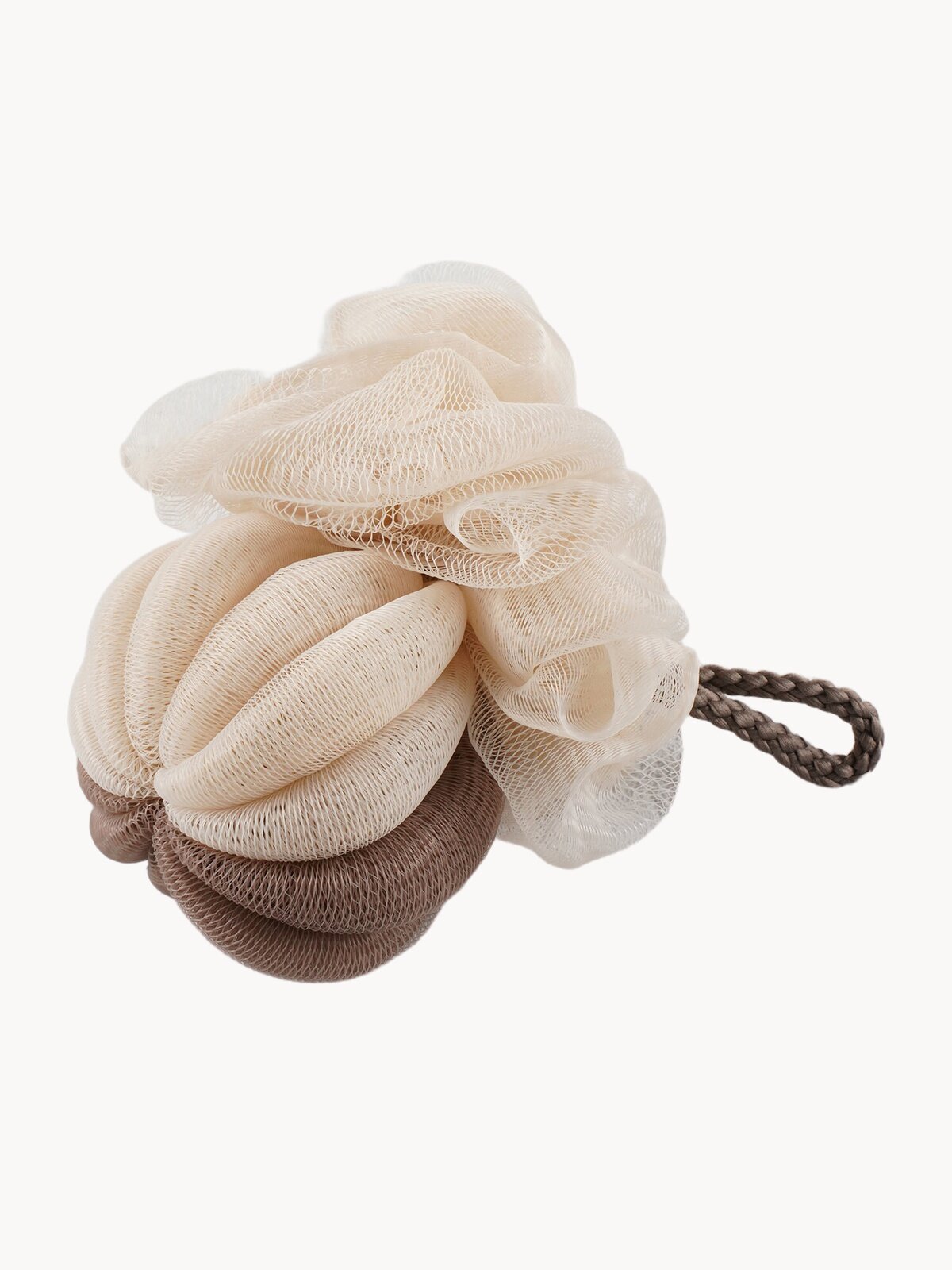 Мочалка массажная для тела SAVANNA, 50 гр, нейлон, цвет коричневый