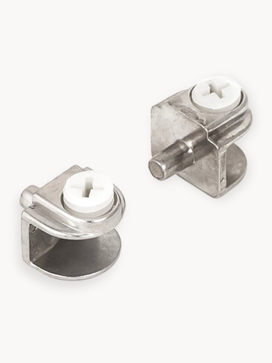 Полкодержатель для стекла и плит до 8 мм - 8 шт. Эксклюзивно от ШкафыТут. РФ