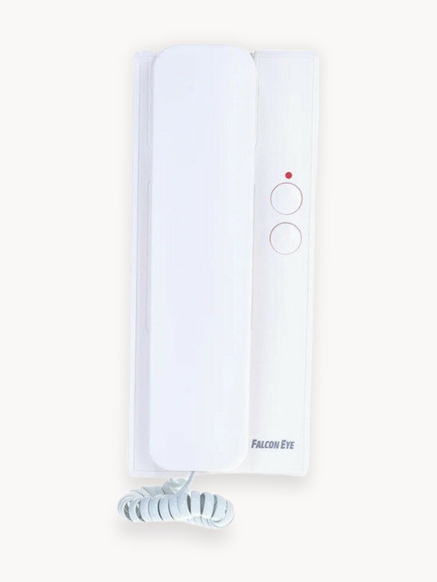 Falcone аудиотрубка координатная для подключения к домофонам белый на стену 1.5 м кабеля