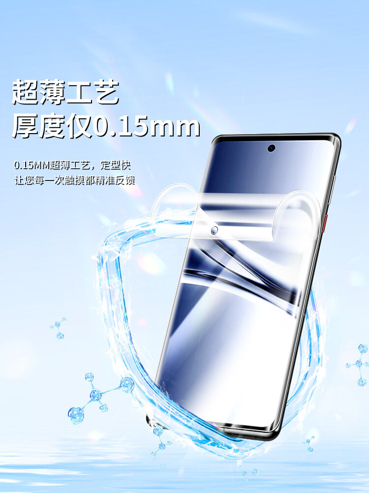 Гидрогель-пленка для Redmi Note 15 Pro+, ультратонкая, 2 шт. с защитой от синего света, анти-отпечатки