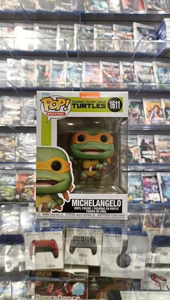 Фигурка Funko Pop! Movies: Teenage Mutant Ninja Turtles - Michelangelo (Sausage Nunchucks) (1611)(SPC)