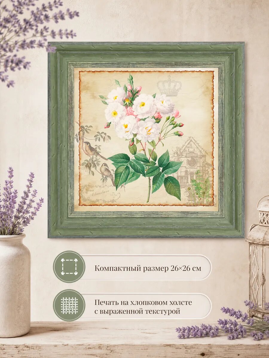 Картина на стену интерьерная на холсте 26*26 см
