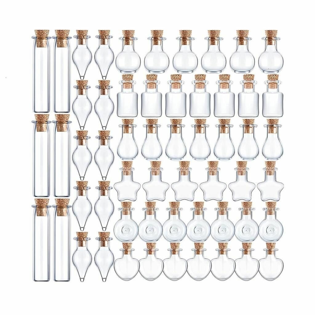 Держатель для бутылок интерьерный, Стеклянный Флакон Для Загадывания Желаний-Набор из Четырех А