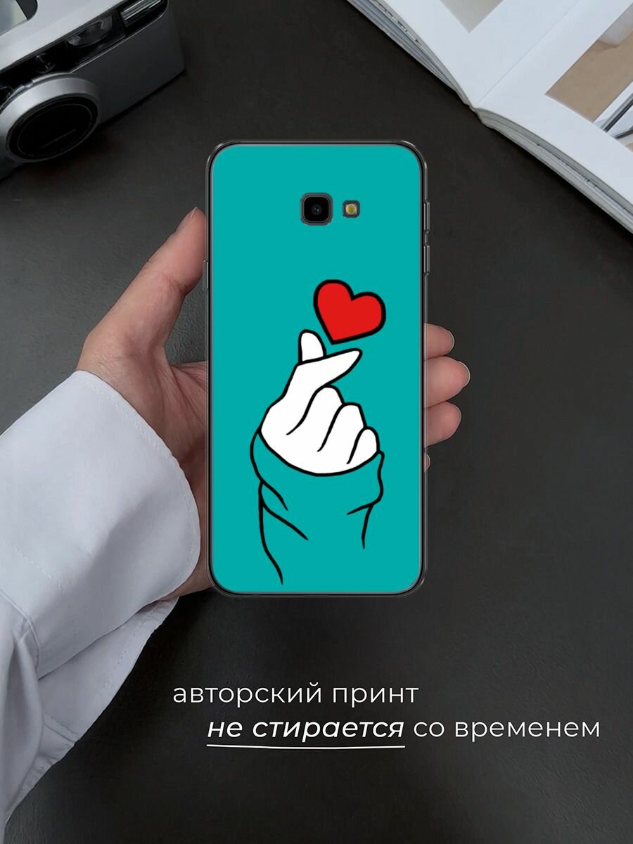 Чехол на Samsung Galaxy J4 Plus 2018 / Самсунг J4 Plus 2018 с принтом "Маленькое сердечко" — фото 1