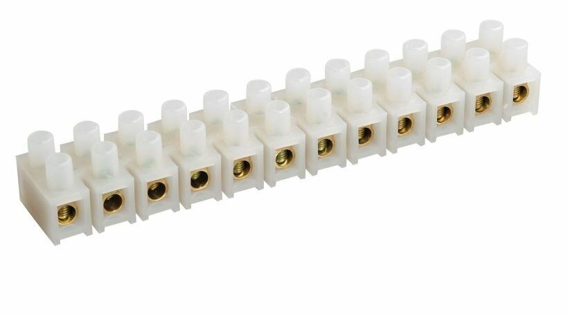 Клеммная колодка IEK ЗВИ-80, 10-25 мм2, 12 пар, винтовое соединение