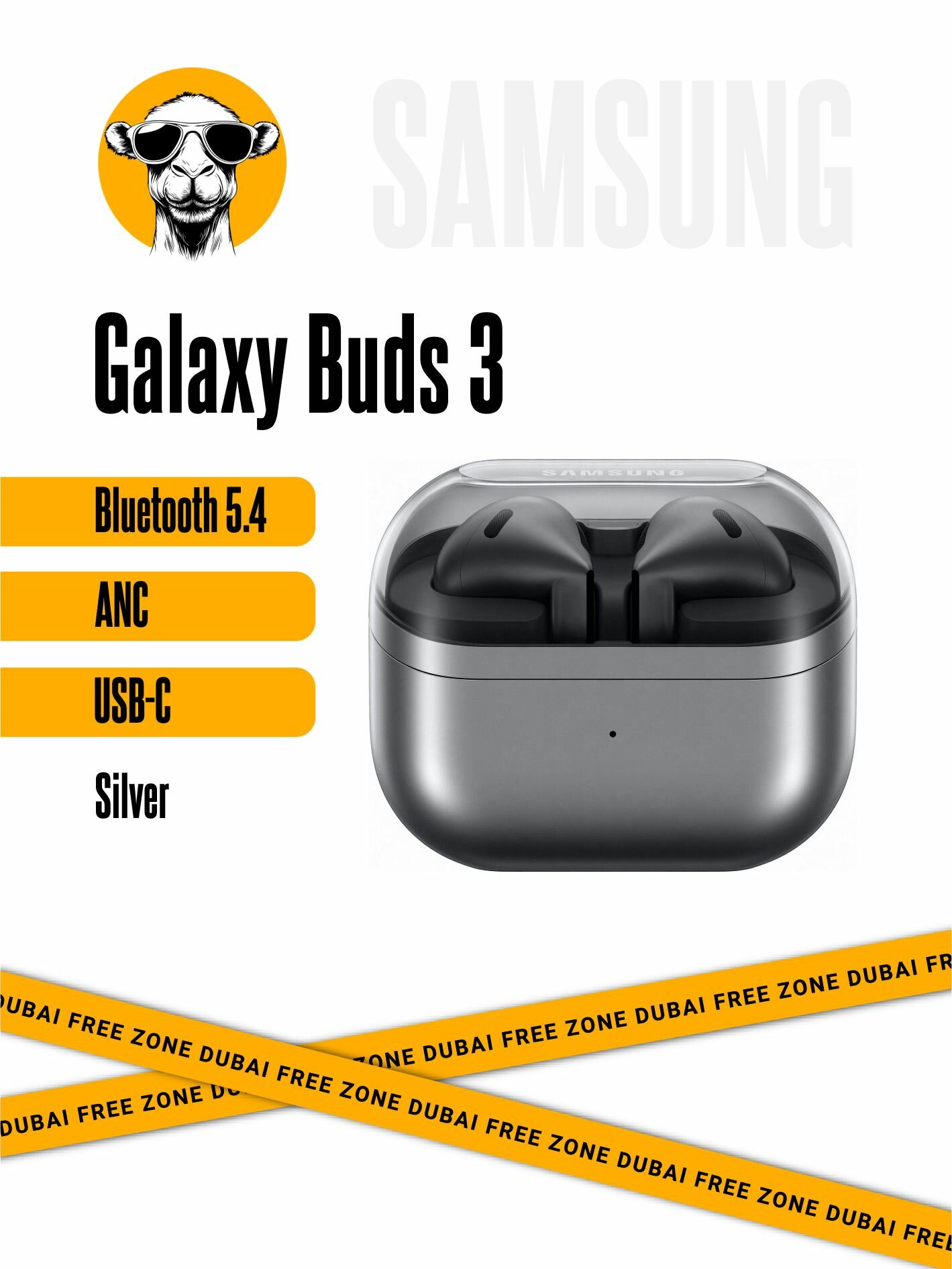 Беспроводные наушники Samsung Galaxy Buds 3 Silver/Серебристый