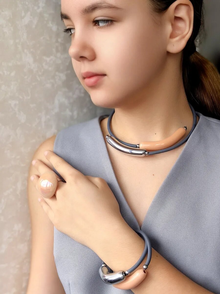 Чокер, муранское стекло, стекло