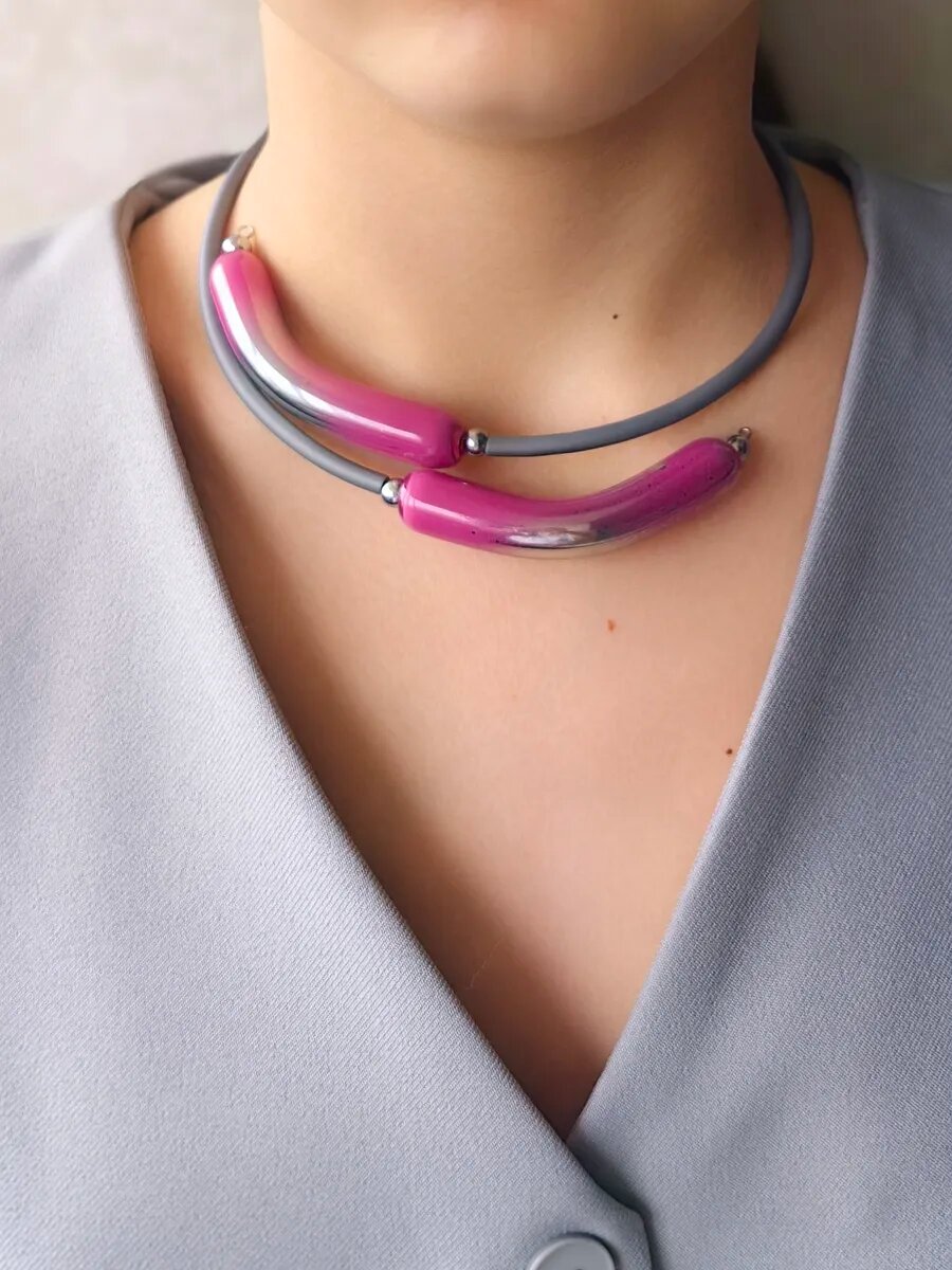 Чокер, муранское стекло, стекло