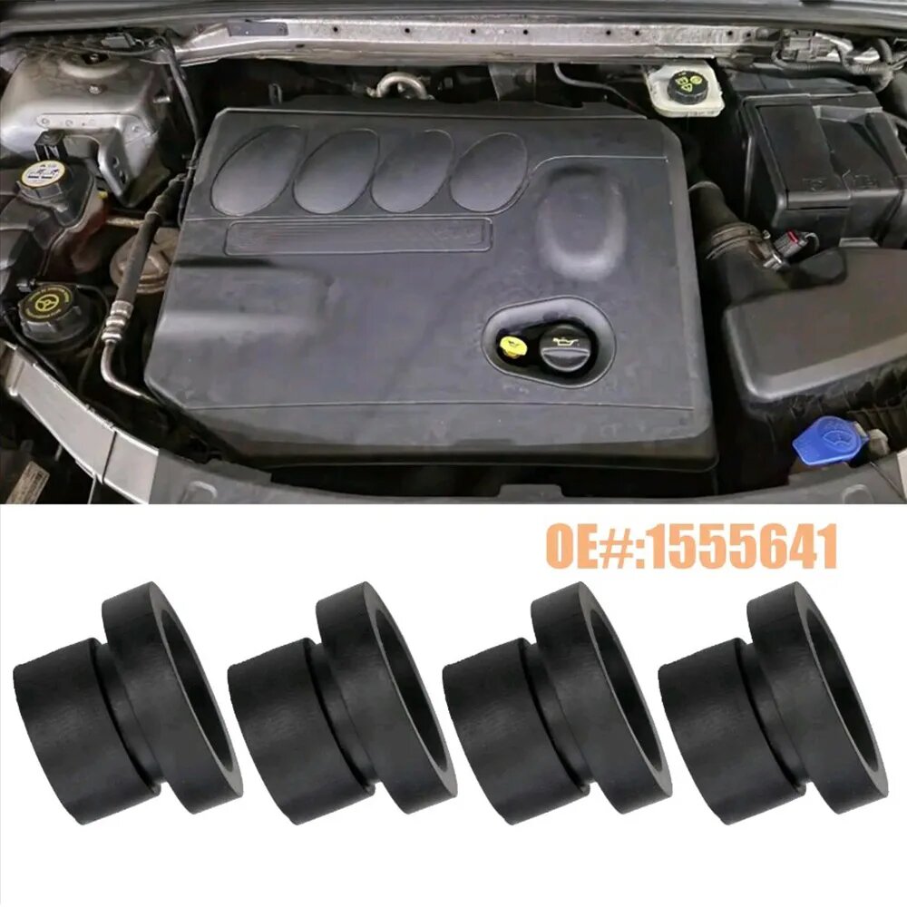 4 шт, резиновая крышка двигателя, втулка двигателя автомобиля, буферное крепление, втулка, стопор для Ford Focus 2 MK2 Galaxy C S Max Mondeo Mk4 4