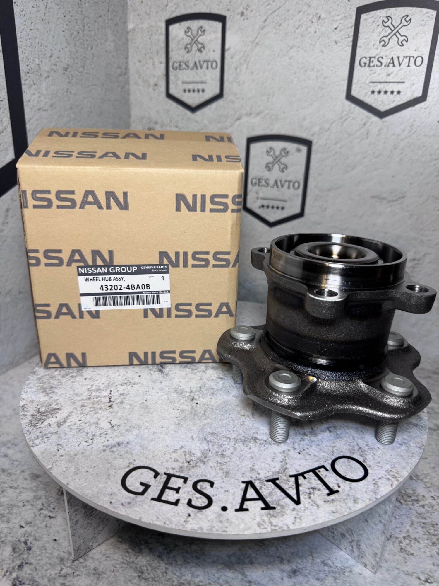 Ступица колеса 432024BA0B Nissan Qashqai с 2006, X-Trail с 2007, Juke с 2010, Renault Koleos с 2008