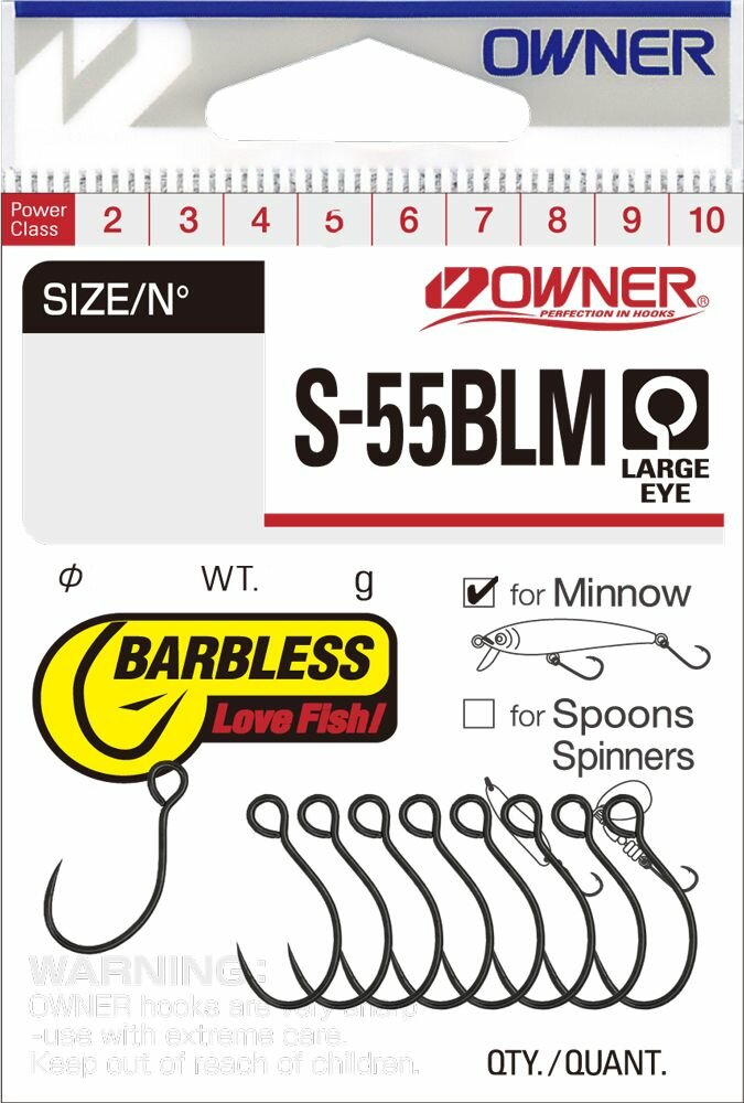 OWNER Крючок S-55BLM BC №12 11шт