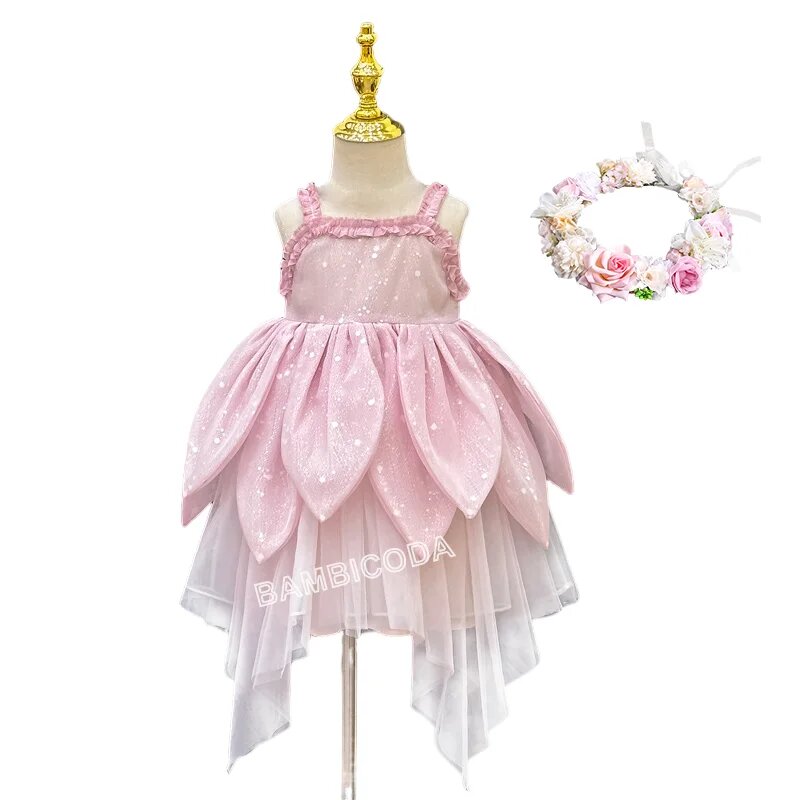 Платье феи для девочки BAMBICODA, розовое, 4T(110), a2