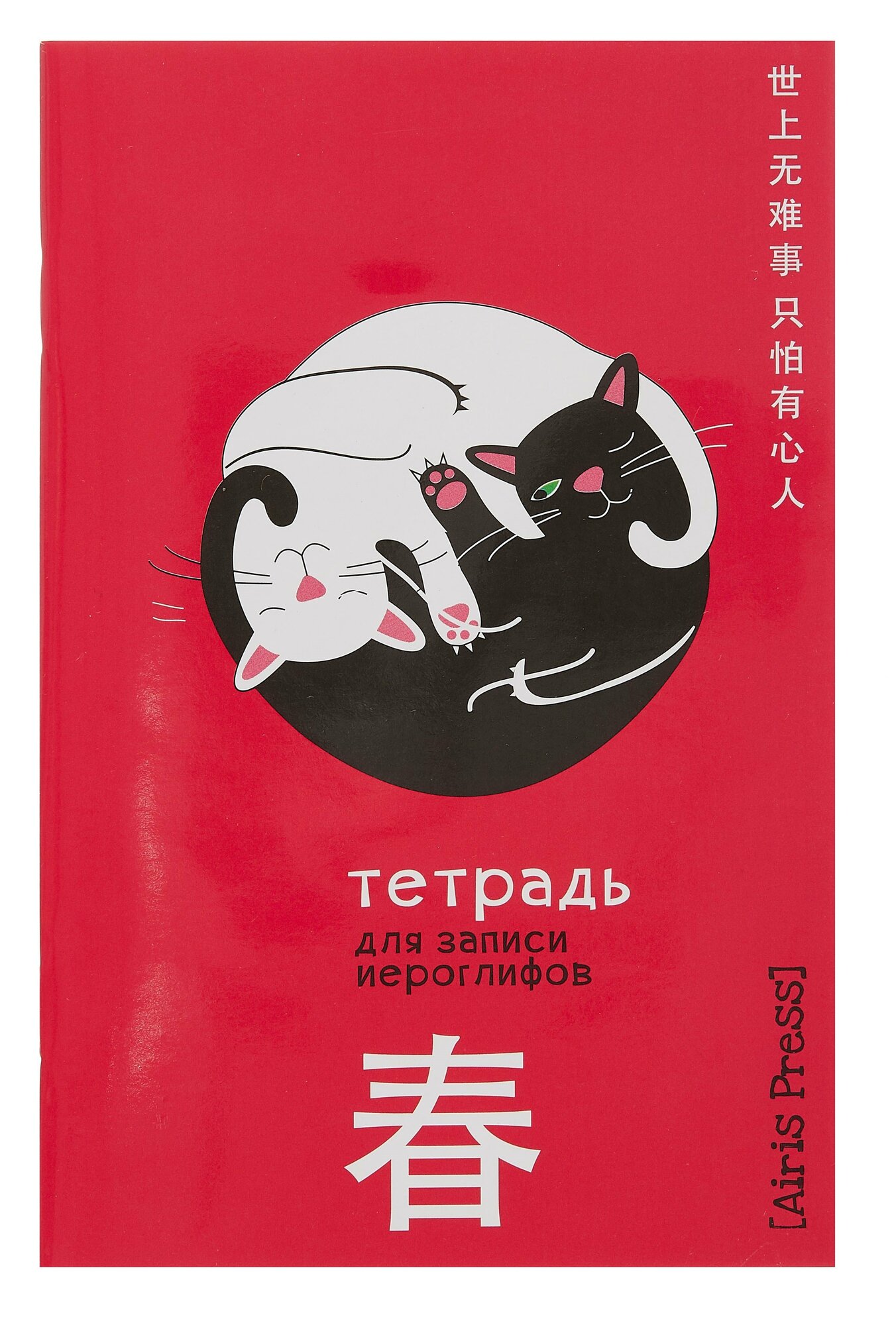 Тетрадь для записи иероглифов А6 32л "Инь и ян" клетка