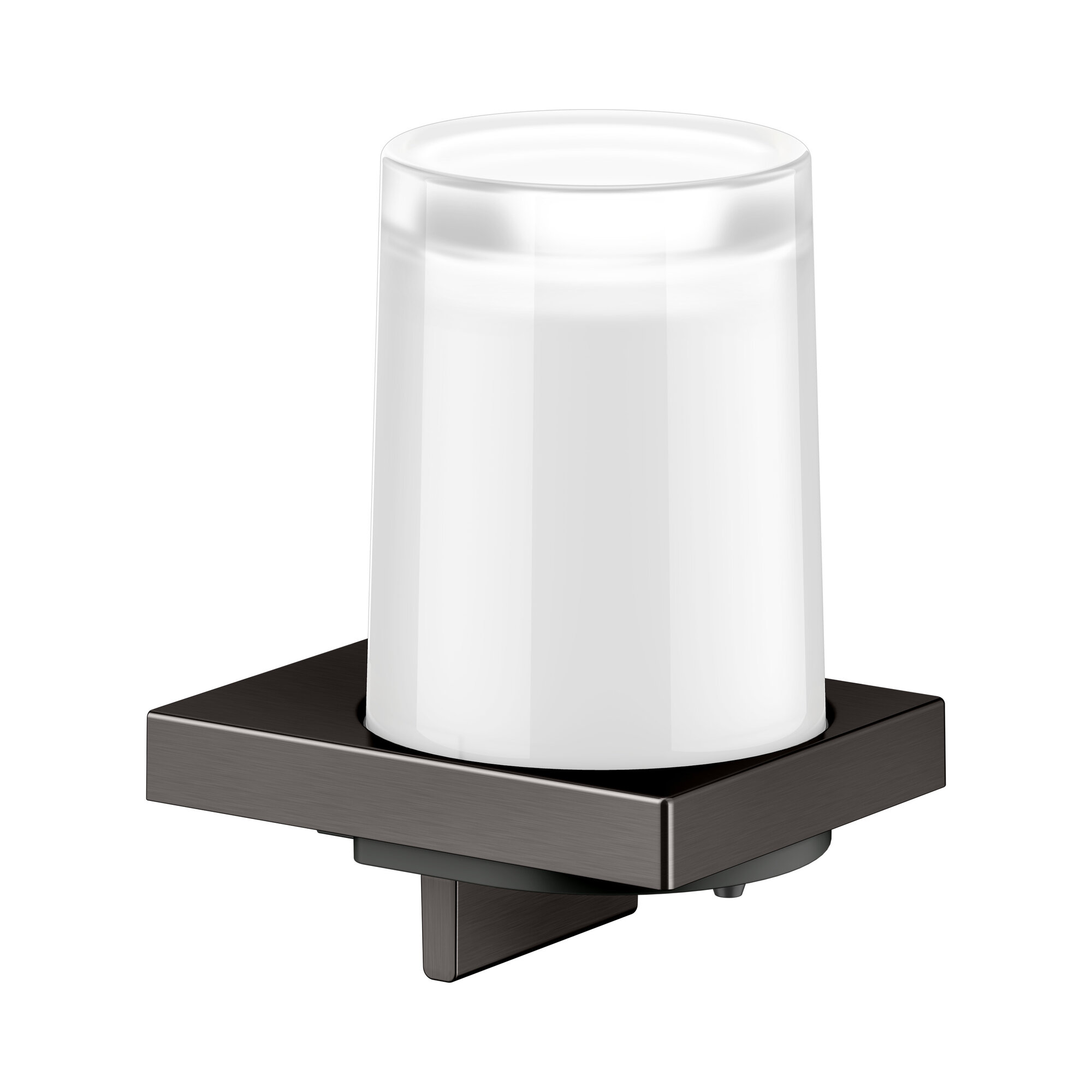 Дозатор для жидкого мыла Keuco Edition 11 настенный, 180мл, хрустальный стакан, титан чёрный шлифованный 11152 359000