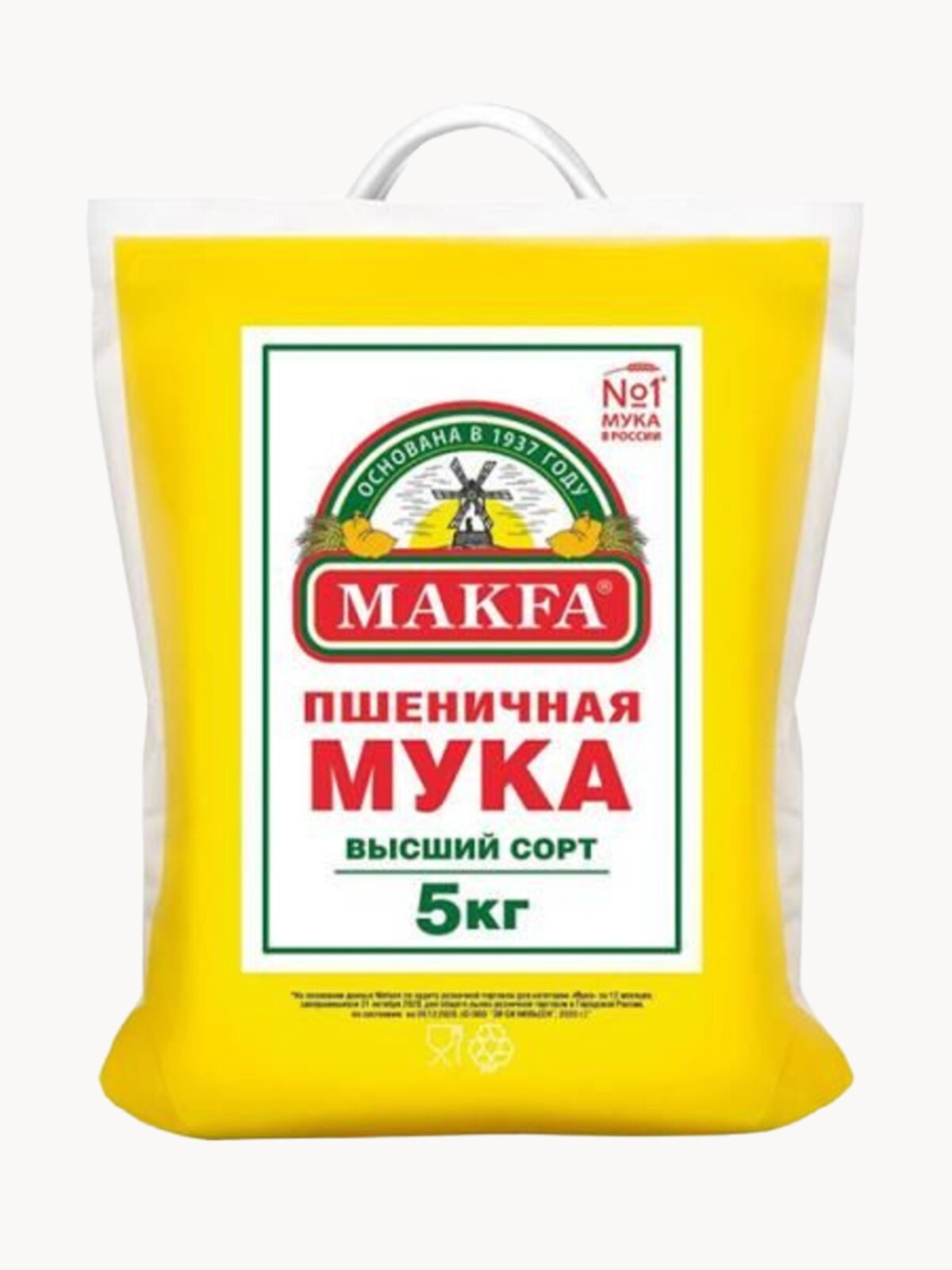 Мука пшеничная Макфа высший сорт, 5 кг
