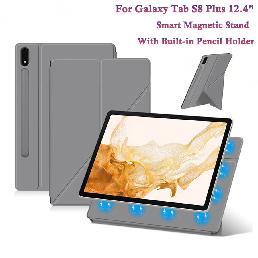 Чехол для Samsung Galaxy Tab S8 Plus 12.4", с местом для стилуса