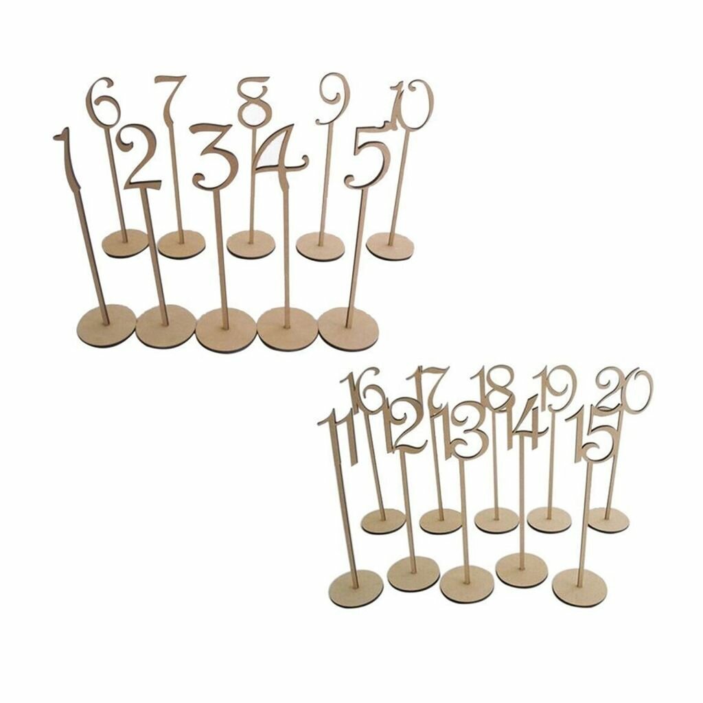 Деревянные украшения для свадебного стола, - JM00841