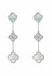 Серьги OMELLINI, белый в серебре
