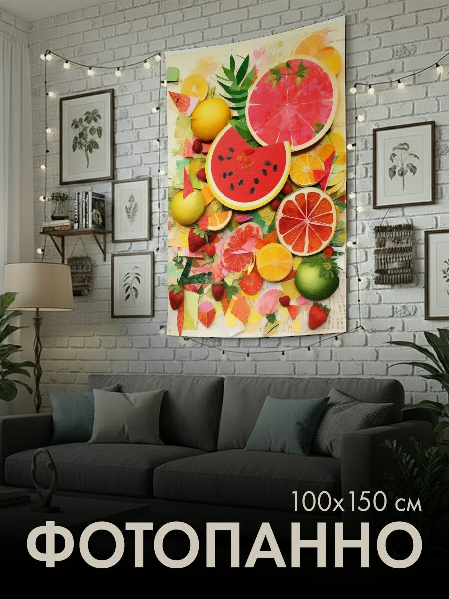 Панно тканевое PrintyFull / 100x150 см / картина, коллаж