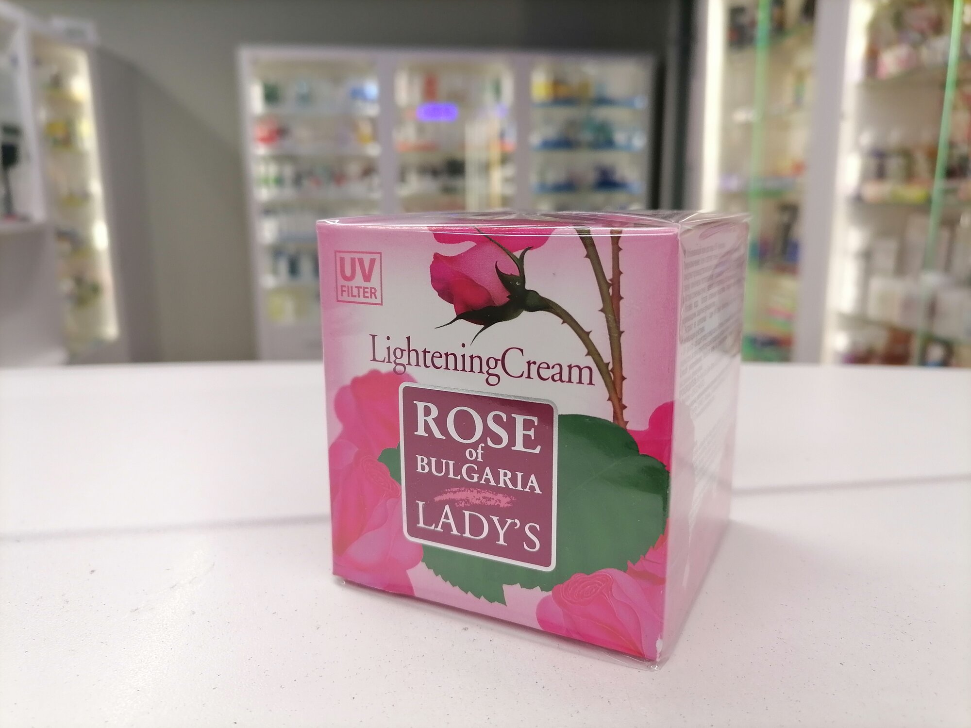 Крем Rose of Bulgaria, отбеливающий, с UV-фильтром, для лица, 50мл