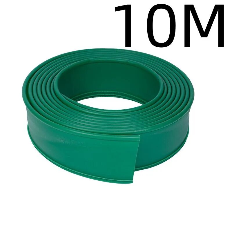 Бордюр садовый, зеленый, пластик, длина 10 м, ширина 10 см, высота 10 см