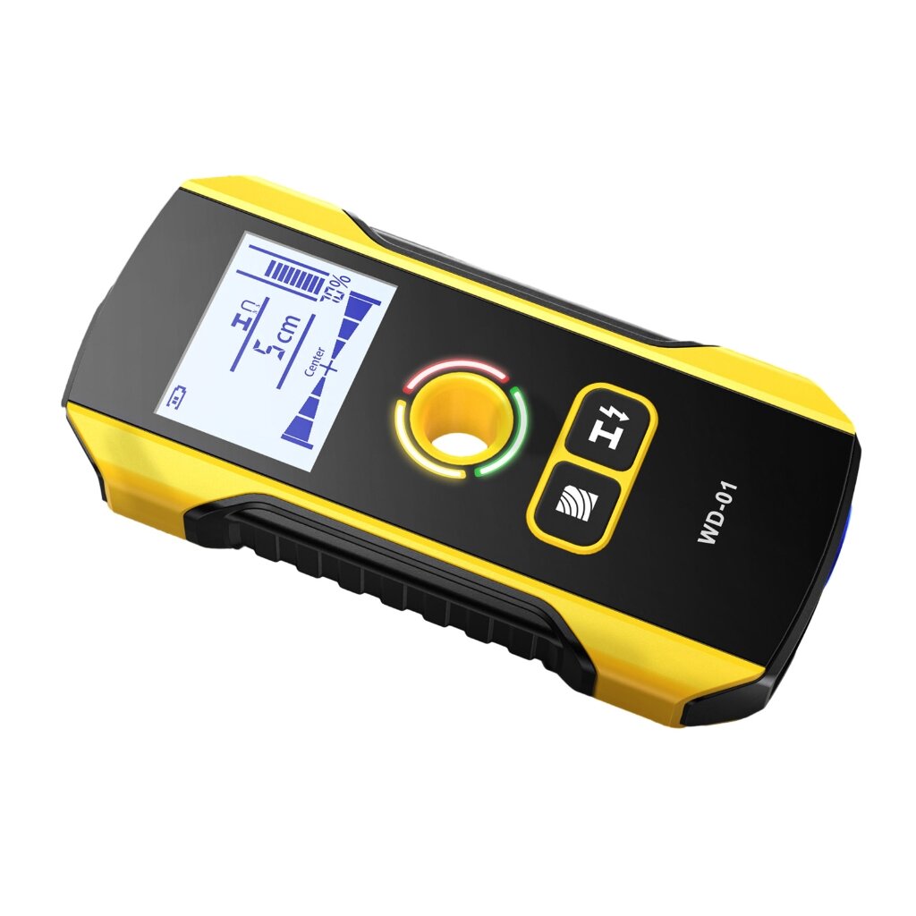 Настенный сканер, портативный электронный детектор стоек с подсветкой, звуковой сигнализацией для дерева, портативный детектор металла