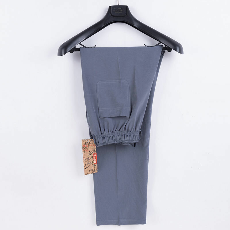 Брюки, быстросохнущие, летние, дышащие, темно-серые, размер XXL