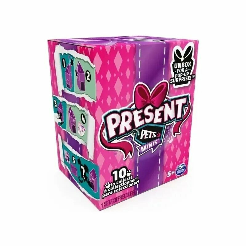 Spin Master Present Pets Minis Коллекционная плюшевая игрушка-сюрприз, Подходит для детей старше 5 лет