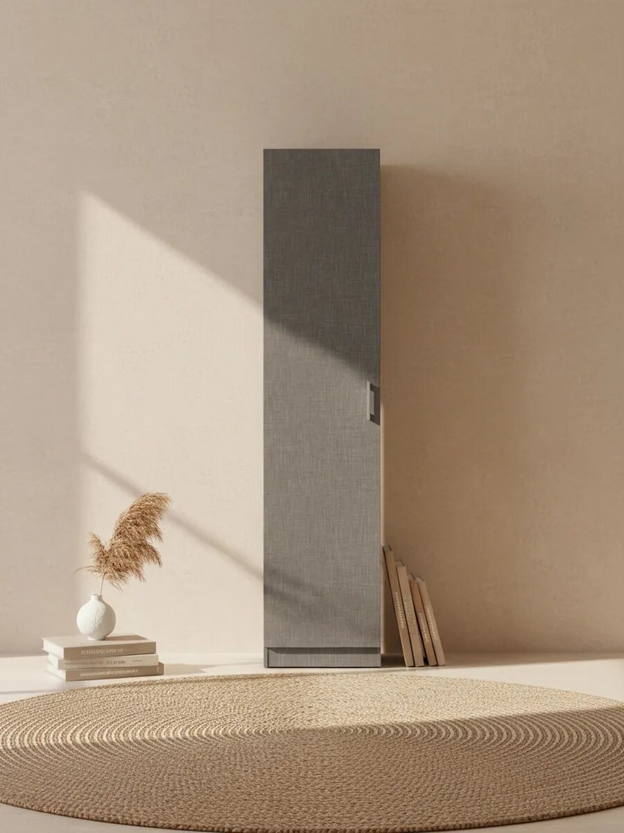 Шкаф пенал FRESTER распашной деревянный с полками в спальню, от производителя