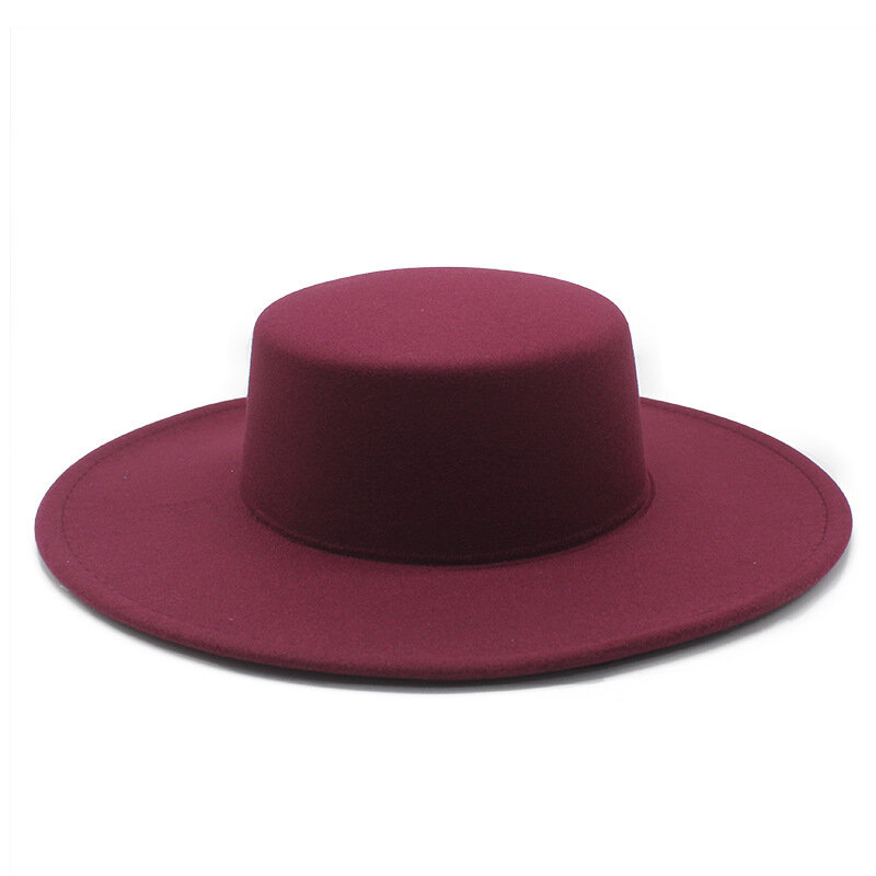 Многоцелевая Джазовая шляпа Унисекс Осень Зима Плоский козырёк Шерсть / LMN117