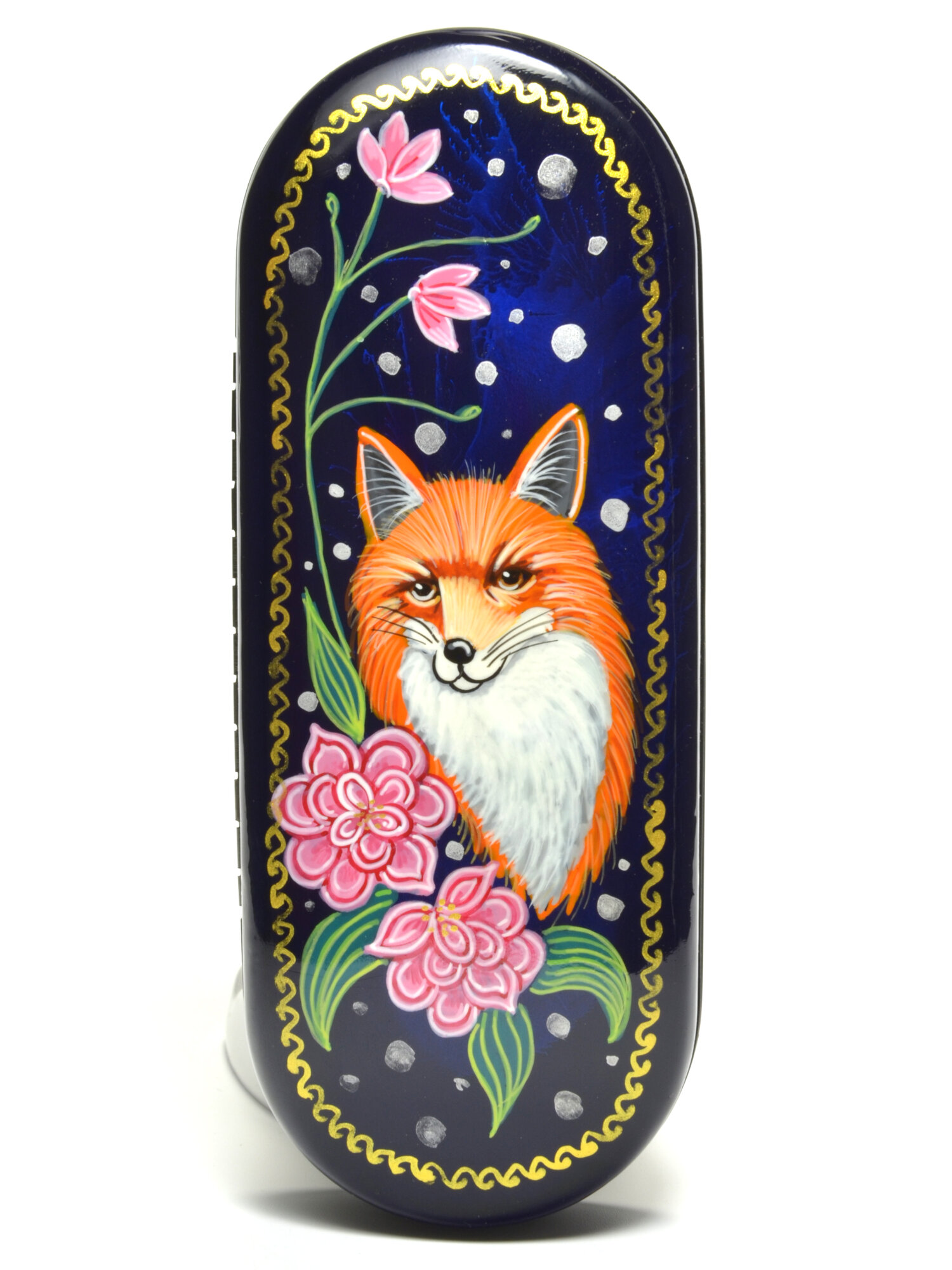 Футляр для очков женский. Лиса. Очечник. Авторская ручная роспись.