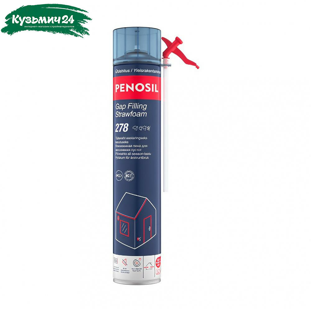 Пена монтажная Penosil Gap Filling Strawfoam 278 A1629 бытовая, всесезонная, 650 мл