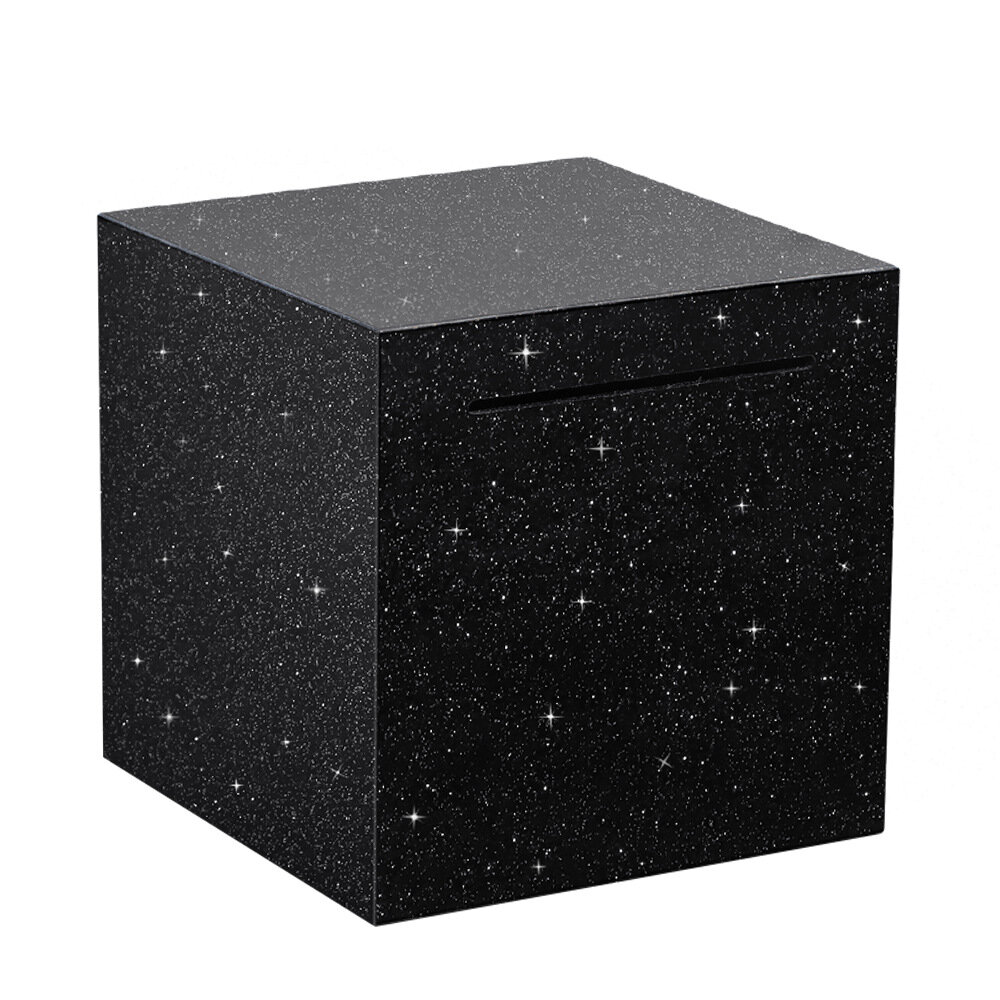 Акриловая копилка в стиле галактики – 4,7-дюймовый куб-копилка в стиле «звездный куб» класса люкс для взрослых и детей, односторонний держатель для денег