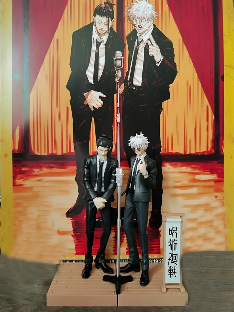 Фигурка Магическая битва Годзо Сатору и Гето Сугуру/ Jujutsu Kaisen Gojo Satoru Suguru Geto figure (17см, 2 шт)Geto and Gojo action figure