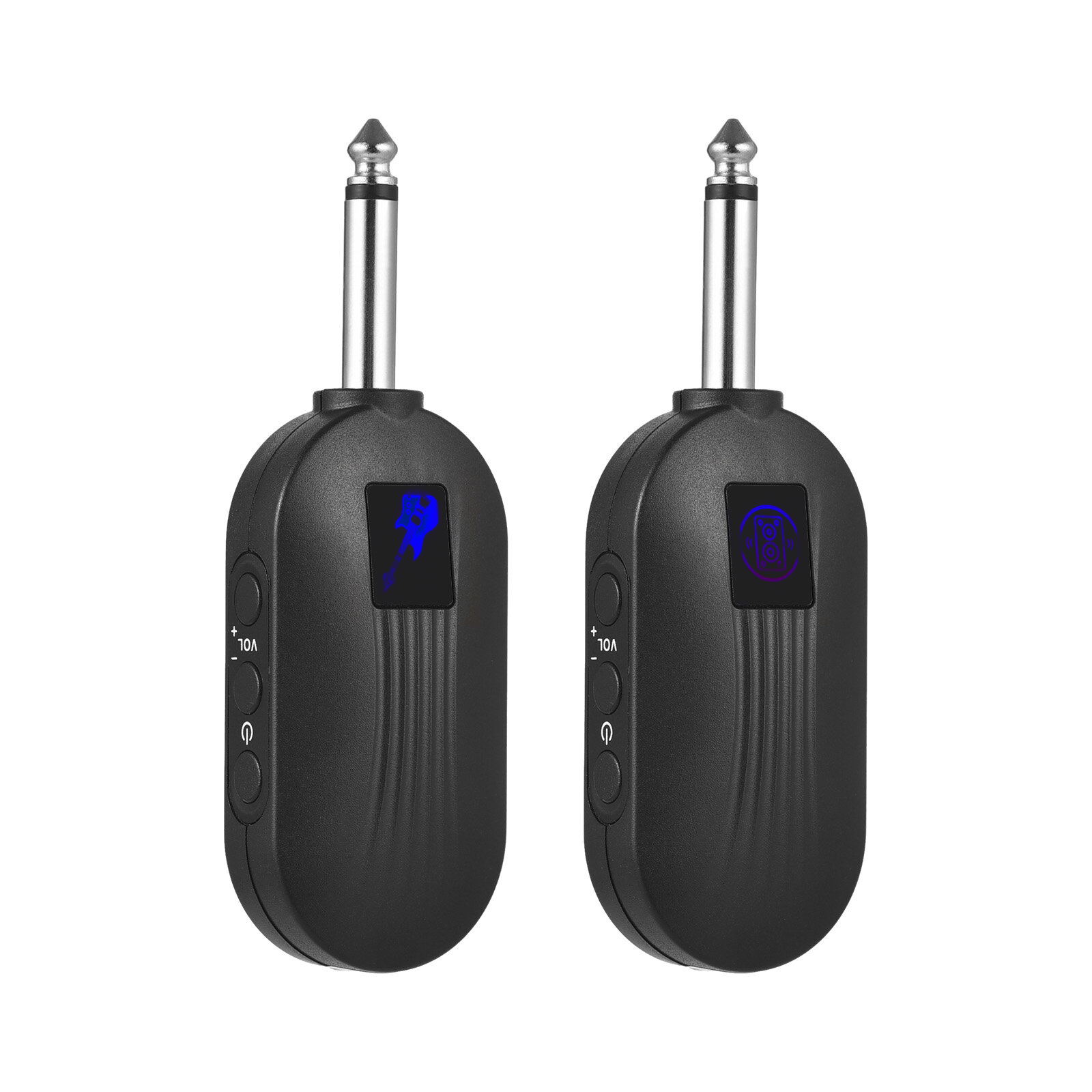 Беспроводная система для гитары Трансмиттер Приемник 2.4MHz Заряжаемая Для пианино Инструменты BT Электрогитара Трансмиттер Приемник Интерфейс 6.35мм Плаг и Плей Для концертных залов Классные комнаты Бары Тип 1 к 1 1 к 2 (по выбору) Радиус действия