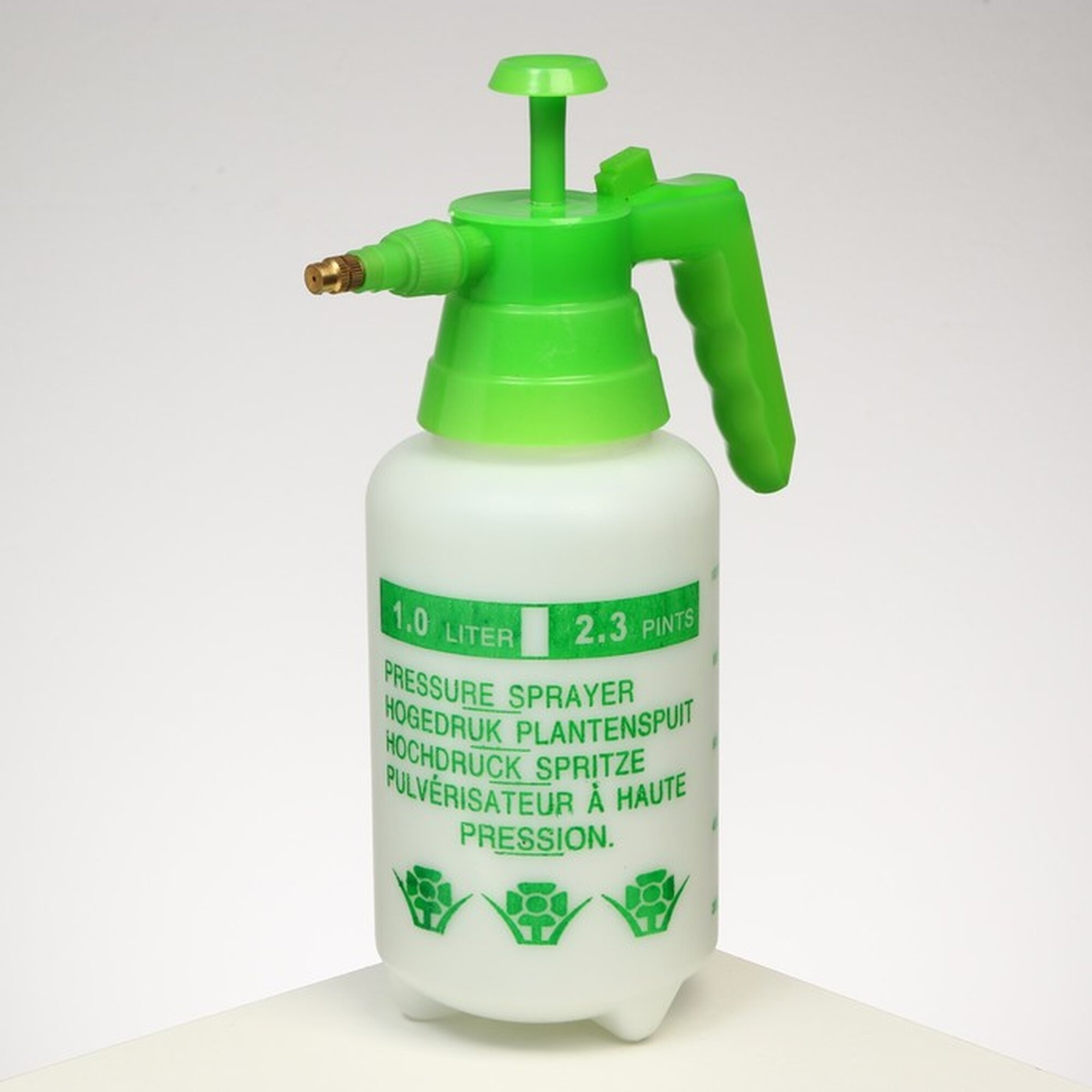 Опрыскиватель Greengo, помповый, объем 1 л, пластик, зеленый/белый
