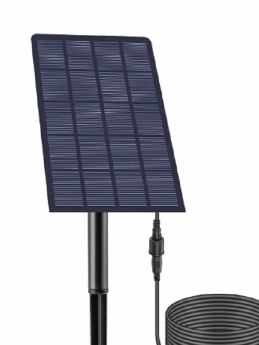 Погружной дачный фонтан с выносной солнечной панелью 2,5w