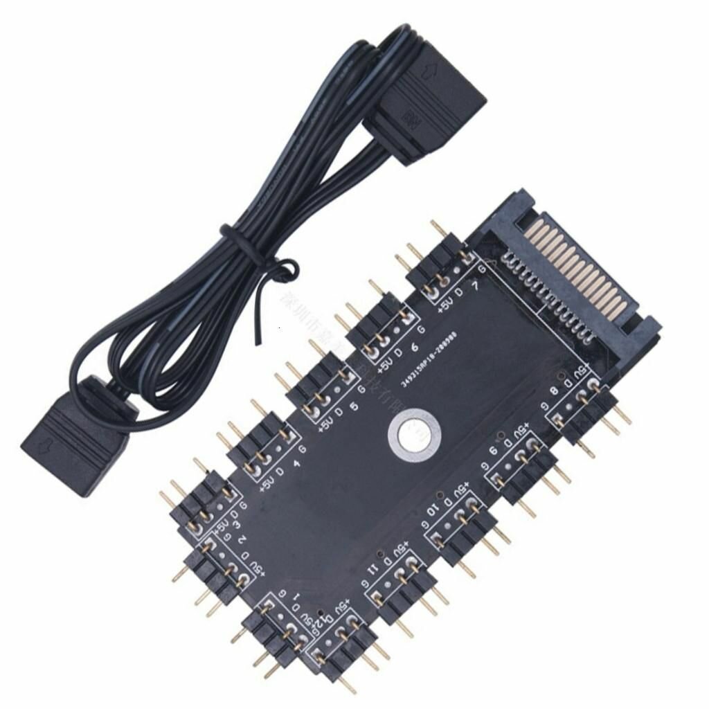 Контроллер ARGB 5V 3-pin, Штекер SATA